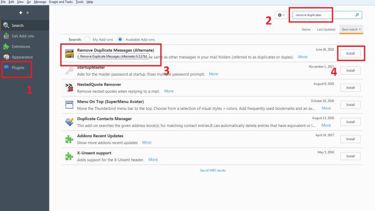 How to Remove Duplicate Emails from Thunderbird quickly.