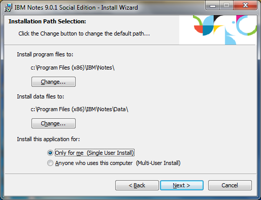 Download, install & configure IBM Lotus Notes