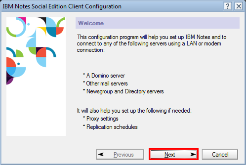 Download, install & configure IBM Lotus Notes