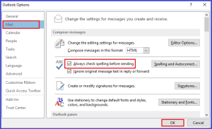 How to Resolve Outlook Spell Check Not Working