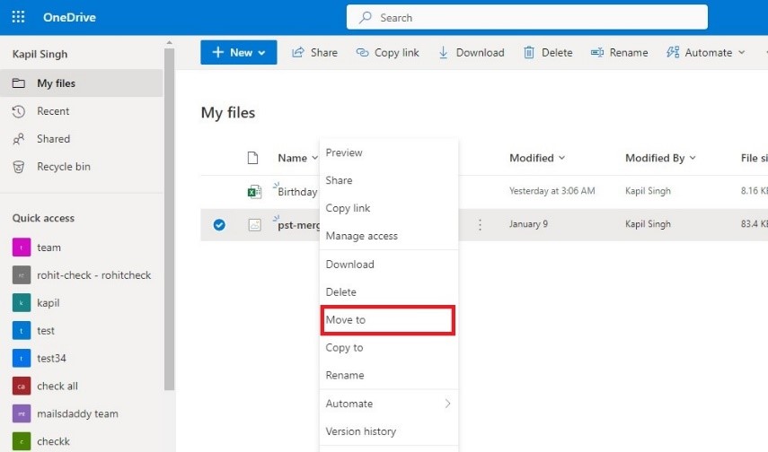 Move Files From OneDrive To SharePoint Step By Step