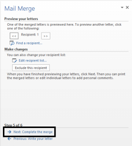 Step-by-Step: Mail Merging Emails via Word in Outlook