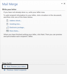 Step-by-Step: Mail Merging Emails via Word in Outlook