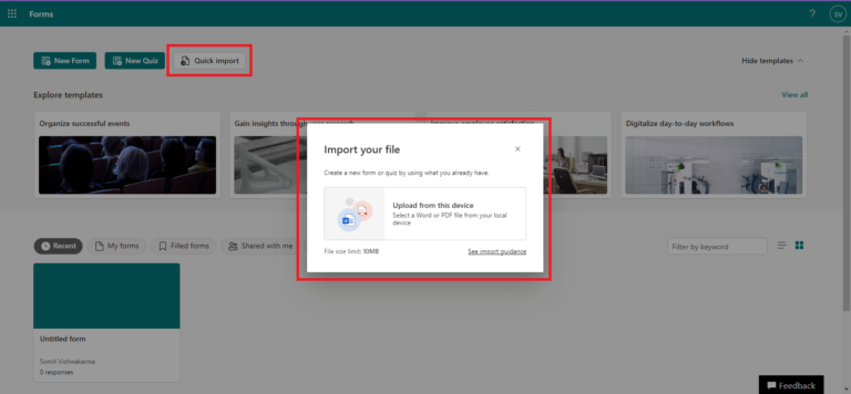 How to Change Google forms to Microsoft forms?