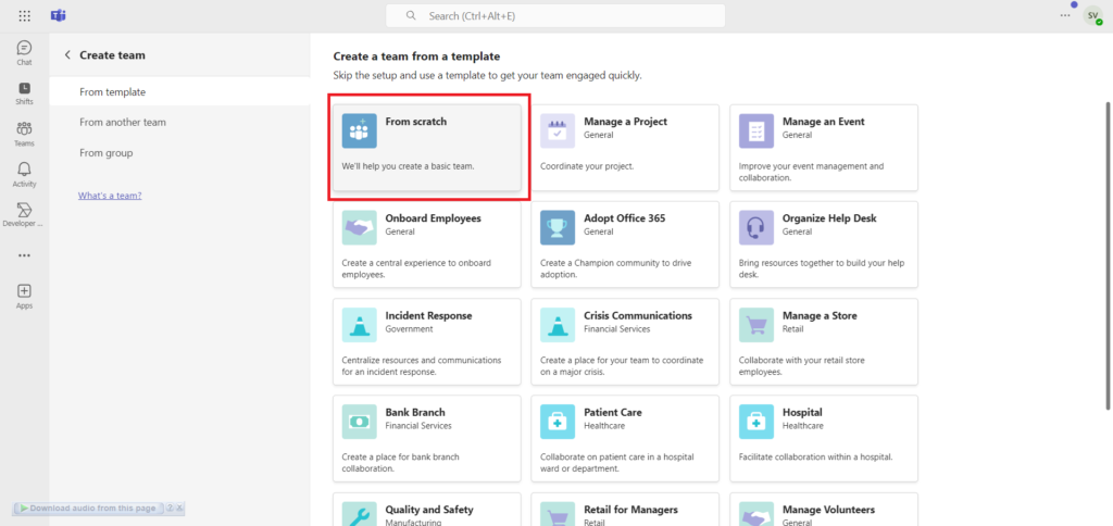 Manually Create an Org-wide Team in Microsoft Teams