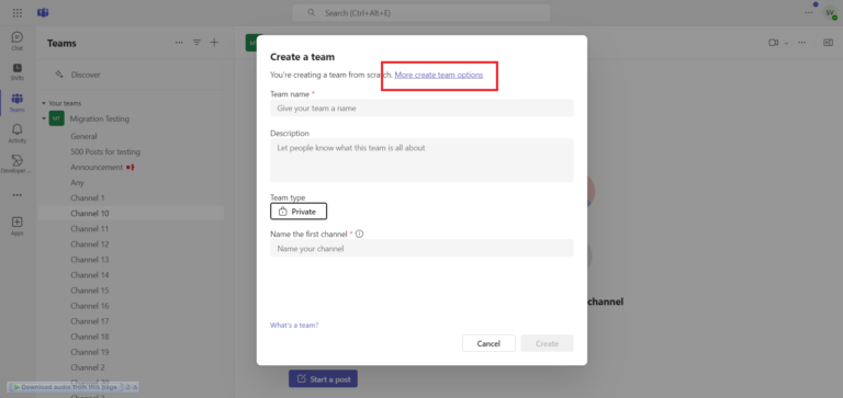 Manually Create an Org-wide Team in Microsoft Teams