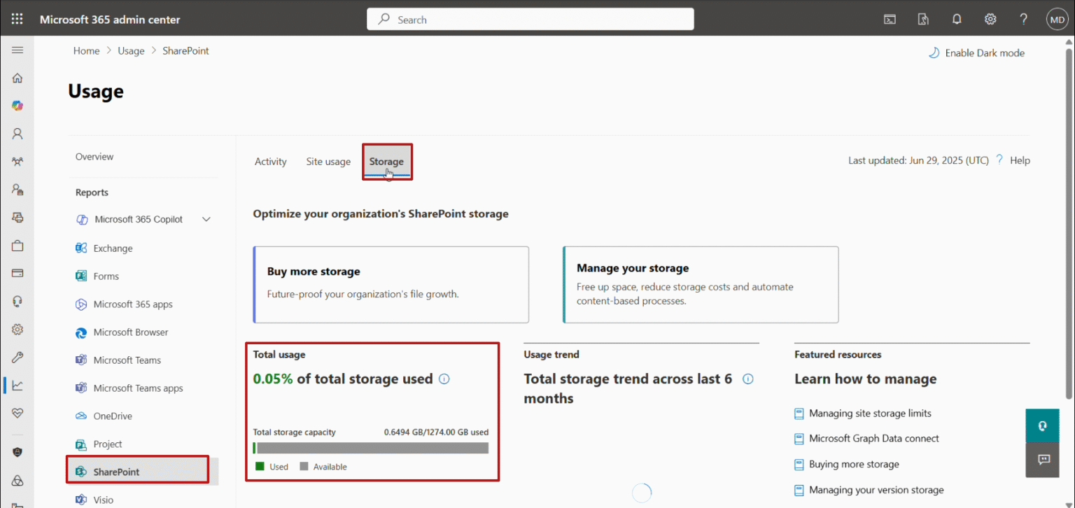 Managing SharePoint Storage – With or Without Admin Access