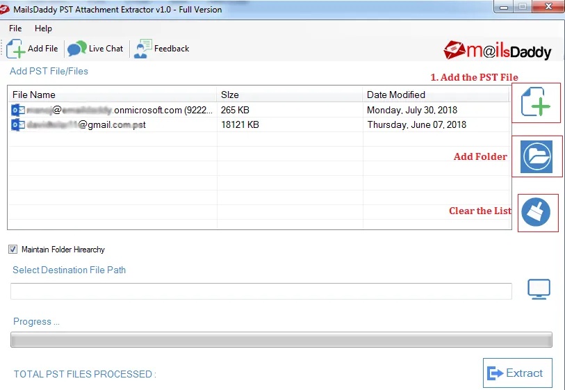 PST Attachment Extractor Exports all Attachments from Outlook PSTs